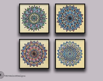 Mandala wall art | Etsy