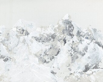 Silver painting | Etsy