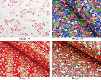 JAPANESE PAPERS set of 18 Large Individual Washi Papers