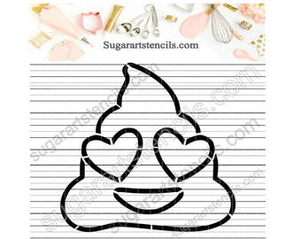 Poop stencil | Etsy