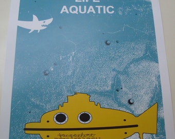 Life aquatic poster | Etsy