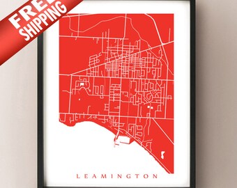 Port Perry Map Print Ontario Poster Art