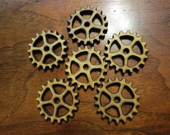 Wooden Gears Large Five Wood Gear Set 8 12