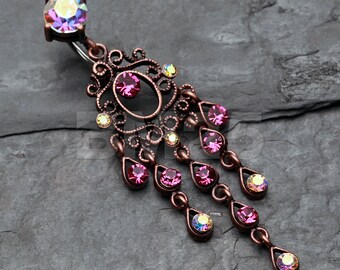 Twin Loop Belly Button Ring barbells piercings simple minimal