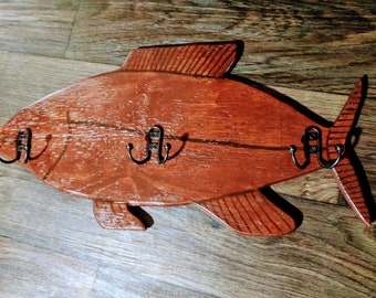 Fish key rack | Etsy