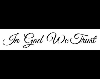 In god we trust sign | Etsy