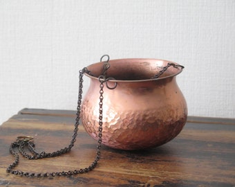 Hanging copper pot | Etsy