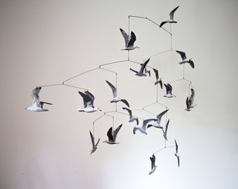 Hanging bird mobile | Etsy