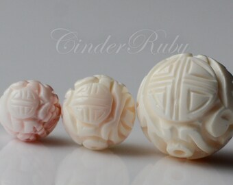 10 mm Pink Conch Shell BeadsQueen Conch shell Round