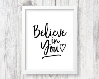Believe in you | Etsy