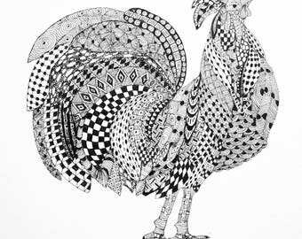 Zentangle animals | Etsy
