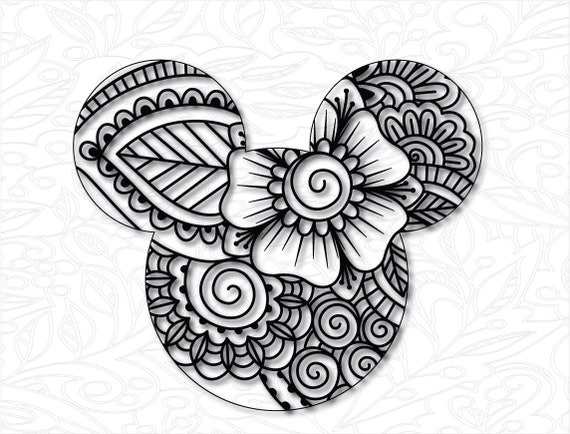 All Recipes - Zentangle Mickey svg files, Zentangle svg,...