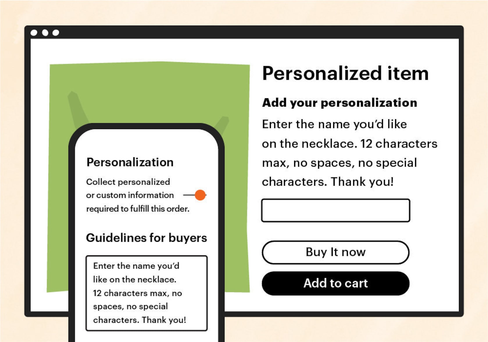 A Better Way for Shoppers to Request Personalized Items