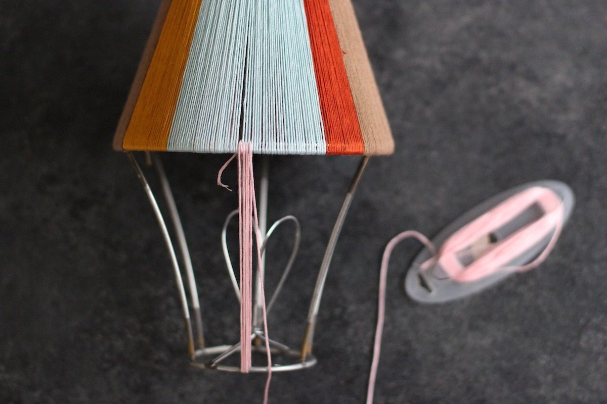 Cheerful DIY Color-Blocked Pendant Lamp from HonestlyWTF | Etsy