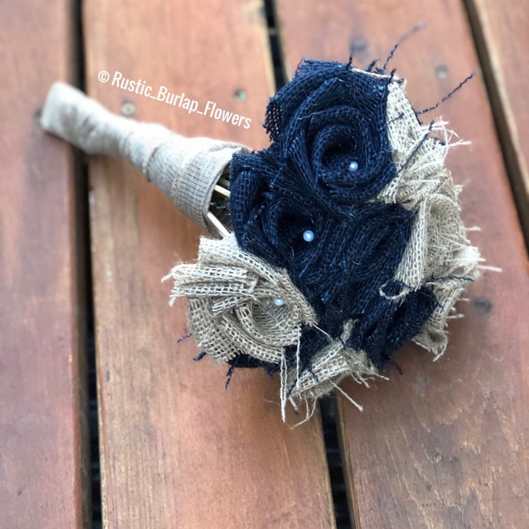 RusticBurlapFlowers - Etsy