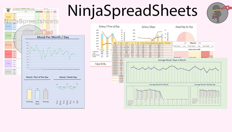NinjaSpreadSheets - Etsy