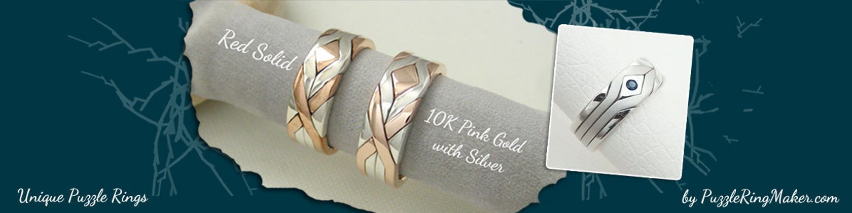 Unique Puzzle Rings by PuzzleRingMaker.Com by PuzzleRingMaker