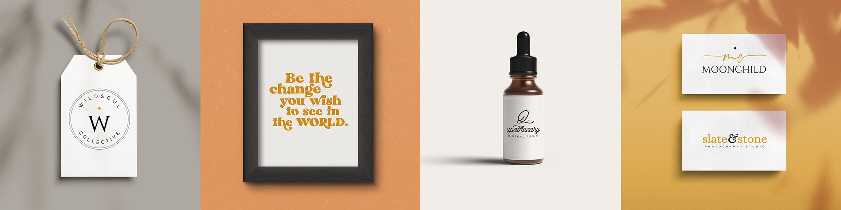 Simple Modern Branding for Creatives by wildmuseco on Etsy