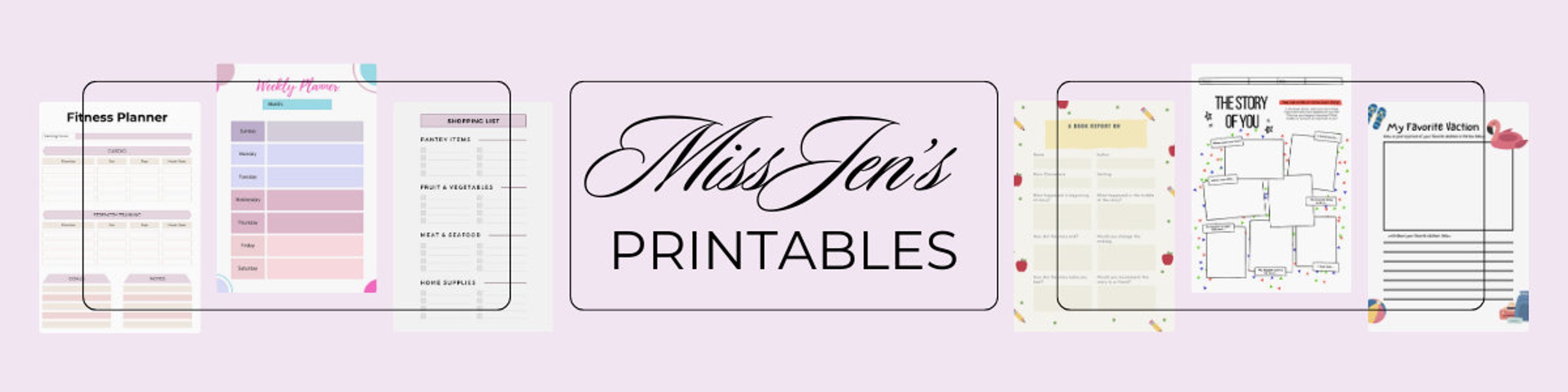MissJenPrintables - Etsy