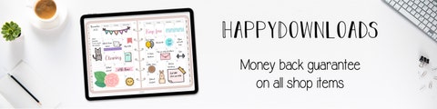 Digital planners and stickers by HappyDownloads on Etsy