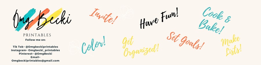 OMGBeckiPrintables - Etsy