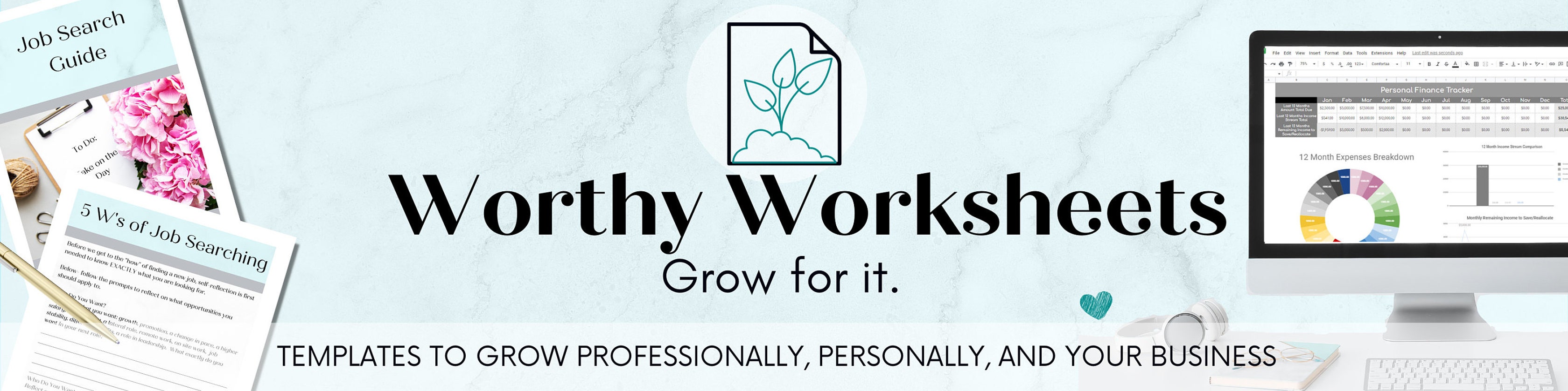 WorthyWorksheets - Etsy