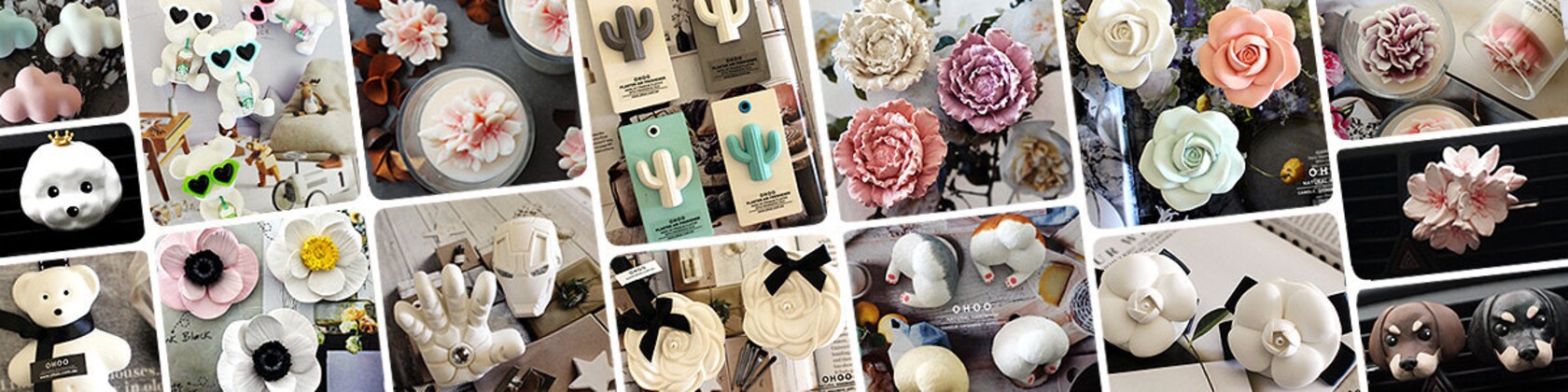 Handmade Air Fresheners / Soy Candles / Favors by OHOOCRAFT