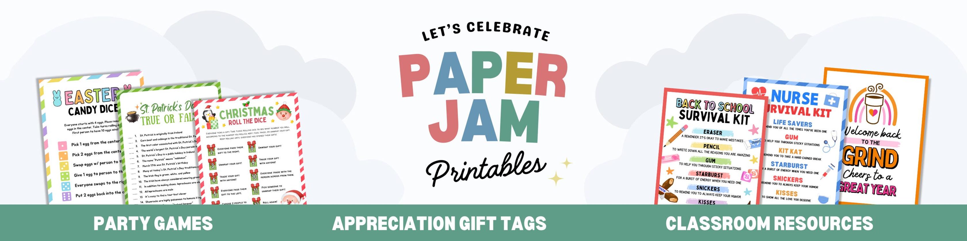 PaperJamPrintable - Etsy