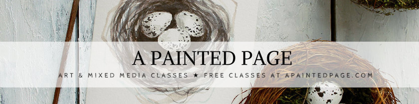 Mixed Media & Watercolor Classes by Apaintedpage on Etsy