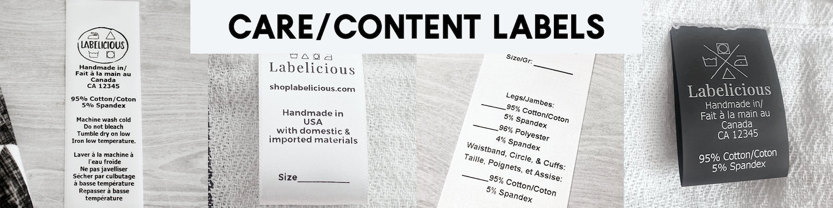 Labelicious - We Design & Print Custom Satin Labels 👕 - Etsy Canada