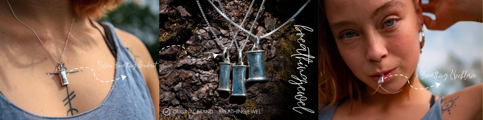 Mindful breathing necklace etsy store