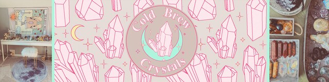 We sell beautiful hand selected crystals by ColdBrewCrystals