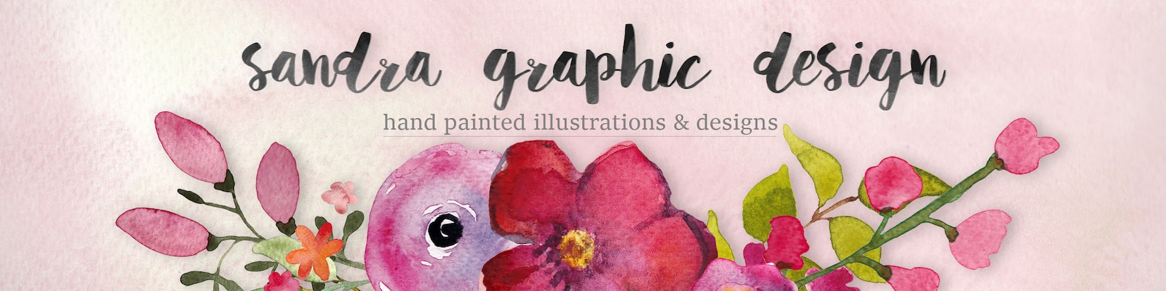 Watercolor design & Clip art by SandraGraphicDesign on Etsy