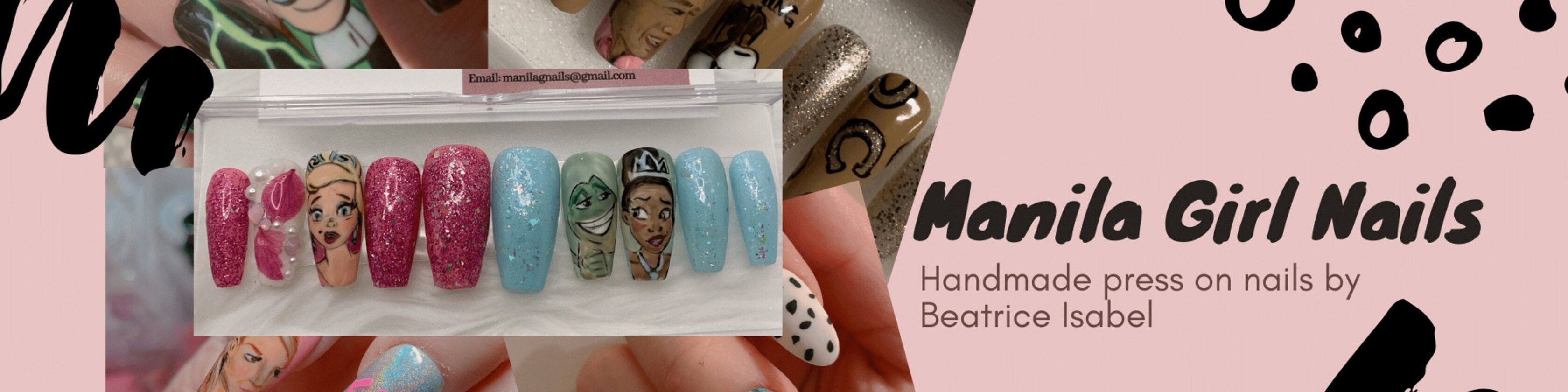 HANDMADE SALON QUALITY CUSTOM PRESS ON NAILS by manilagirlnails