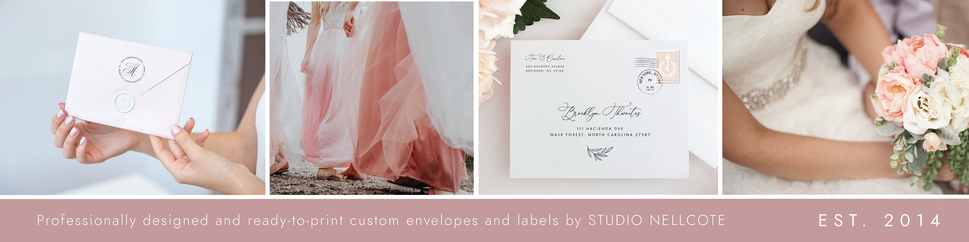 Custom Envelopes Labels I do the work by StudioNellcoteDesign