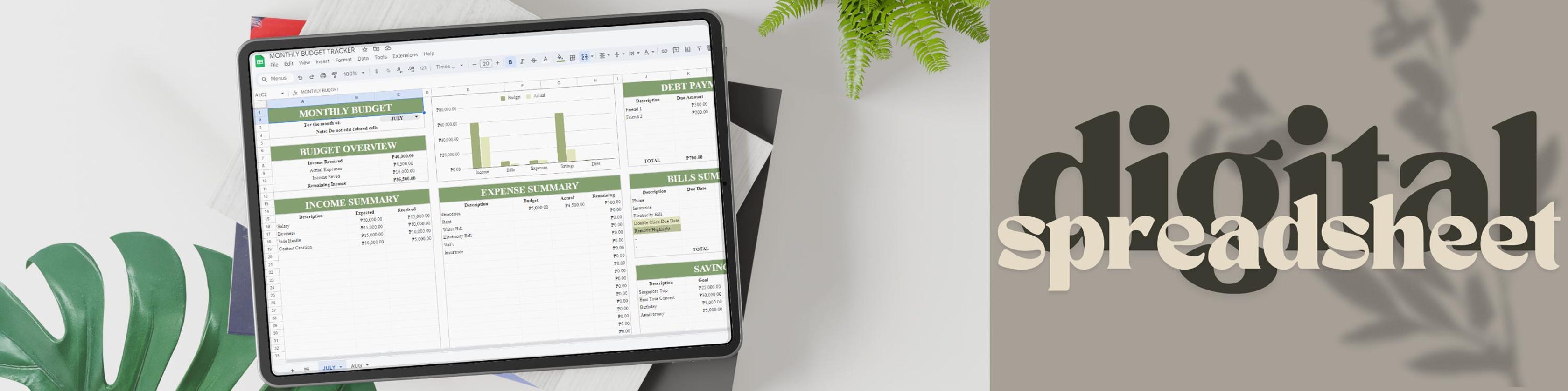 DigitalSpreadsheetCo - Etsy