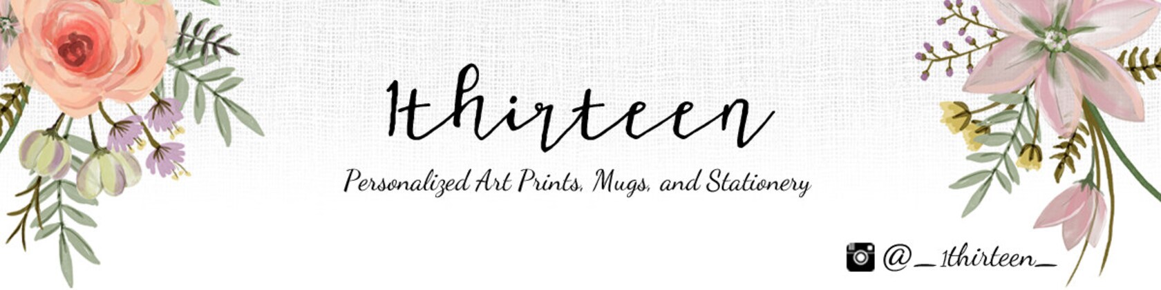 Personalized Art Prints Mugs and Stationery by 1thirteen on Etsy