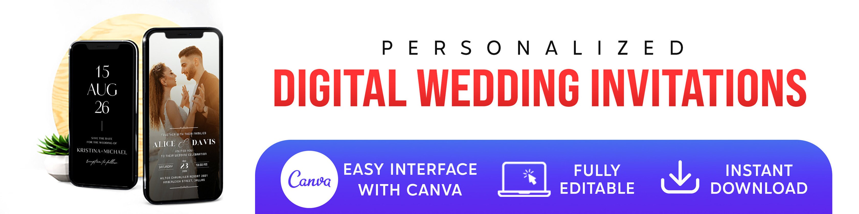 WeddingDigitalInvite - Etsy