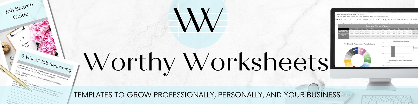 WorthyWorksheets - Etsy