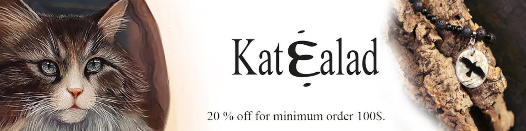 Statement necklace miniature painting painted rocks by KatEaland