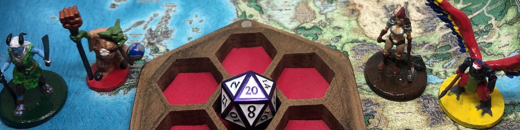 3D Printed RPG accessories by DrakiousDesigns on Etsy