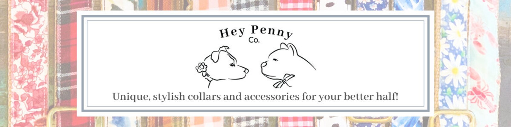 Handmade unique stylish dog collars & accessories by HeyPennyCo