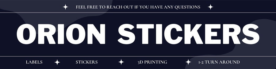 OrionStickers - Etsy
