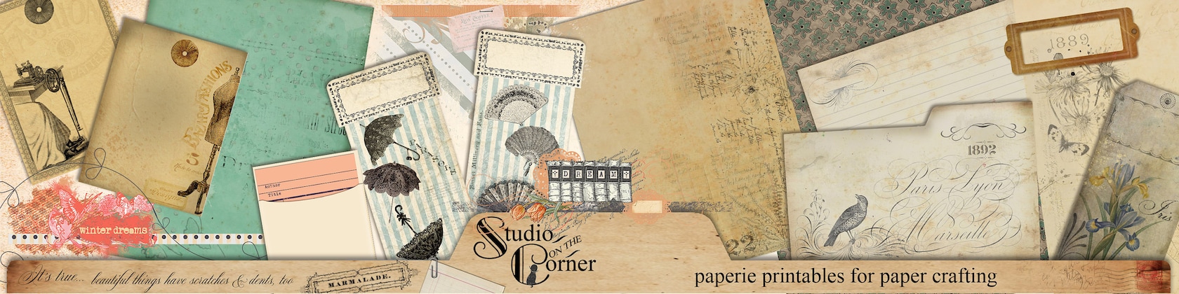 Paperie Printables for Paper Crafters by StudioontheCorner on Etsy