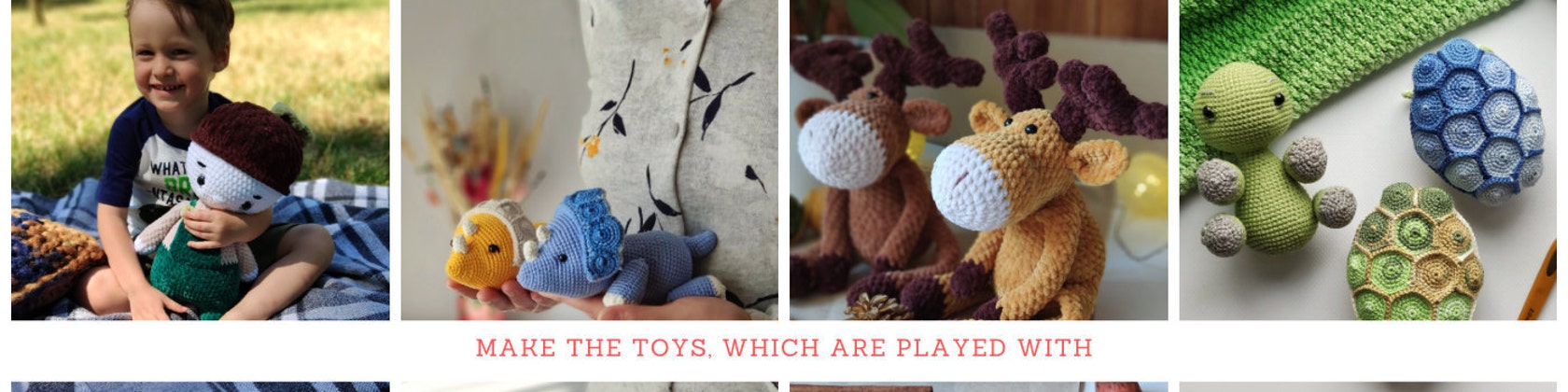 Crochet patterns and toys by Toysneed on Etsy