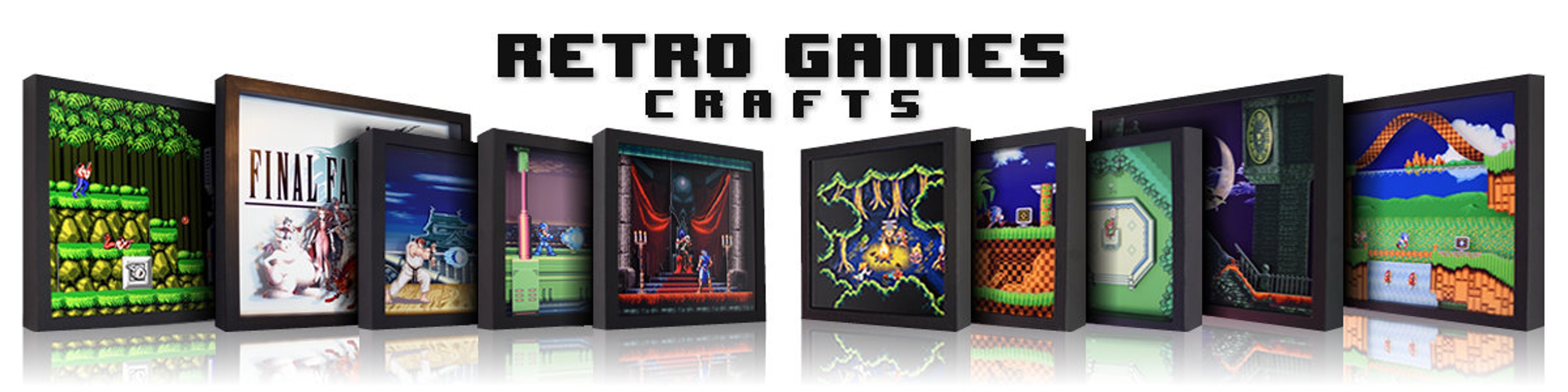 Unique video game themed crafts by RetroGamesCrafts on Etsy