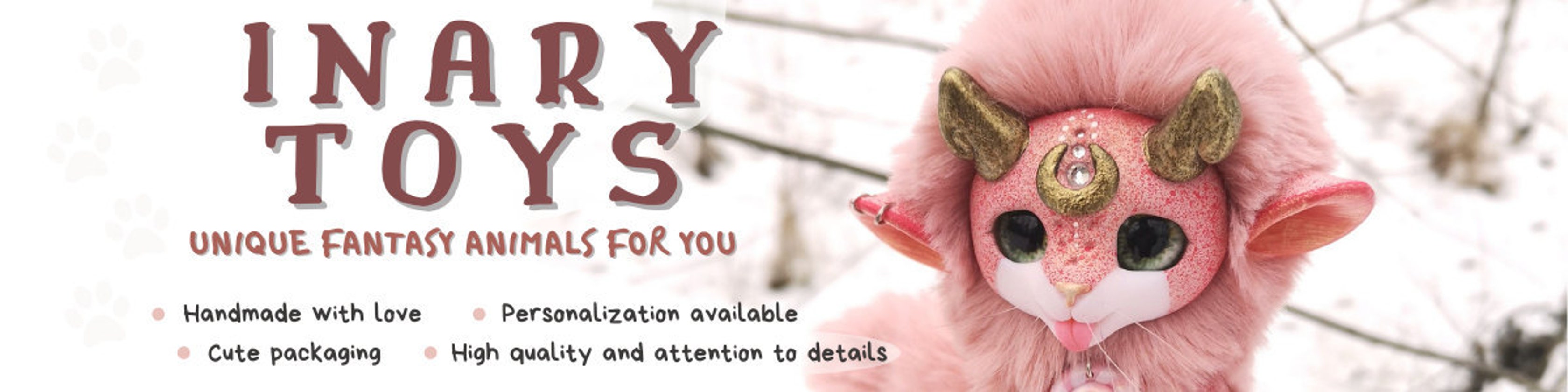 Fantasy dolls Creepy cute animals Mythical creatures by InaryToys