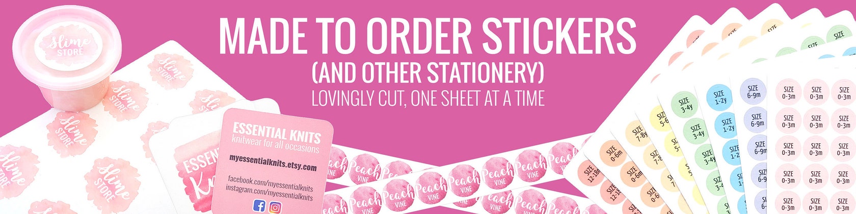 Custom Logo Stickers & Business Stationery by MTOstickers on Etsy