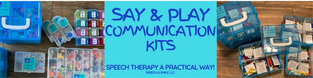 Say and Play Communication Kits by SpeechandSmile on Etsy
