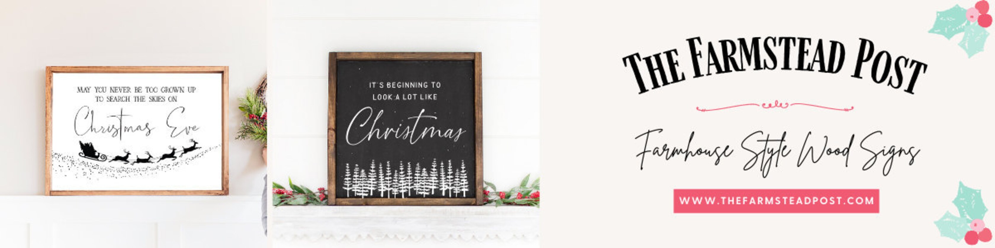 Farmhouse Signs For the Home by TheFarmsteadPost on Etsy